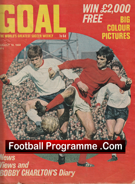 Goal Football Magazine Issue Number One 1968 – George Best + Charlton ...